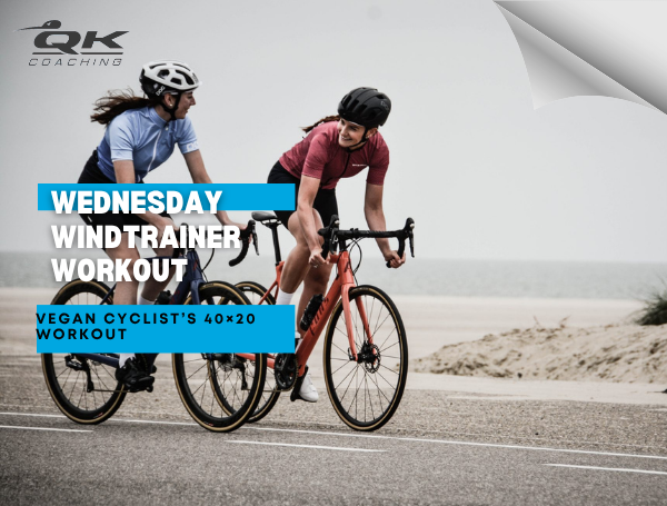Wednesday Windtrainer Workout: Vegan Cyclist's 40x20 Workout