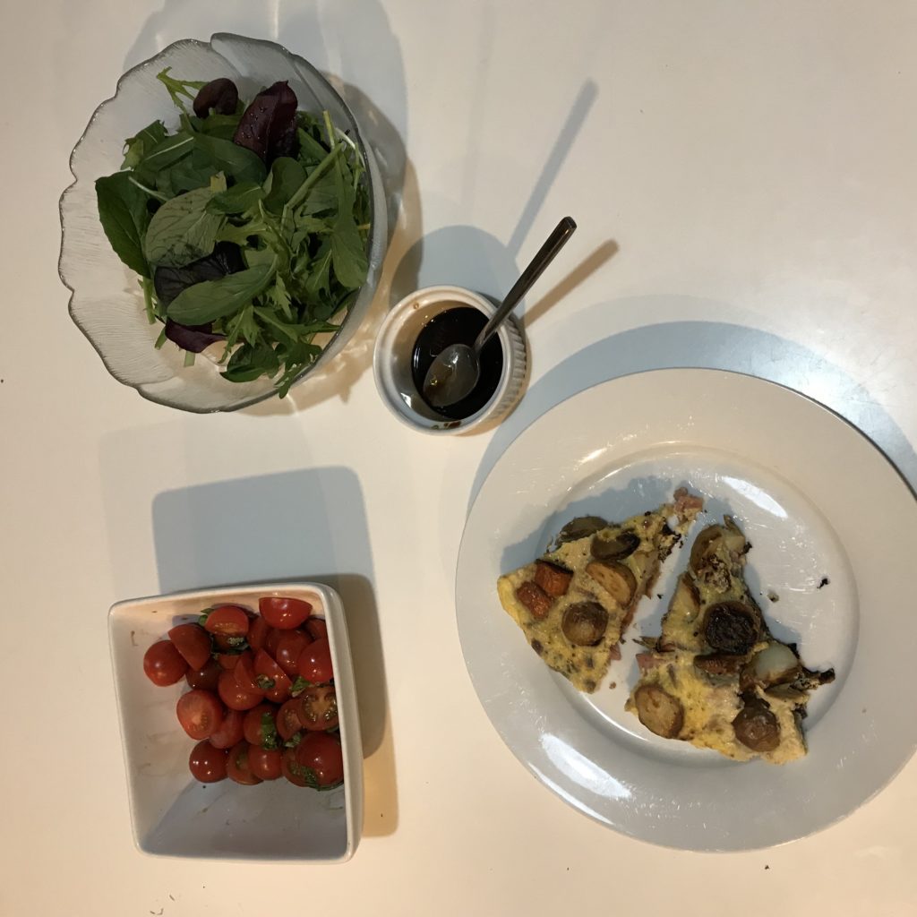 Chef Ray: Ham Tortilla with Tomato Salad – Coach Ray – Qwik Kiwi Coaching