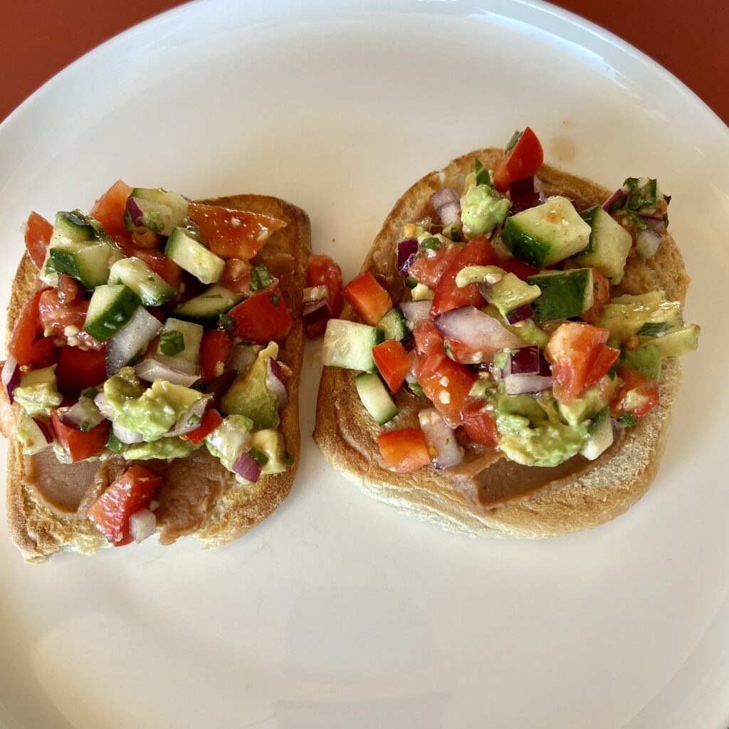Chef Ray – Bean Bruschetta – Coach Ray – Qwik Kiwi Coaching