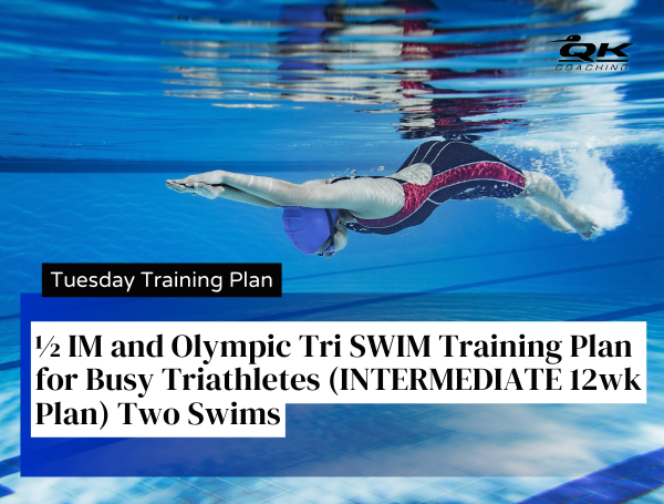 Tuesday Training Plan – ½ IM and Olympic Tri SWIM Training Plan for ...