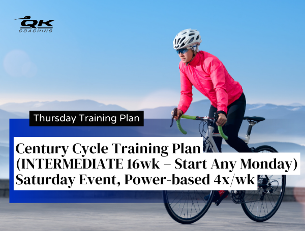 Thursday Training Plan – Century Cycle Training Plan (INTERMEDIATE 16wk ...