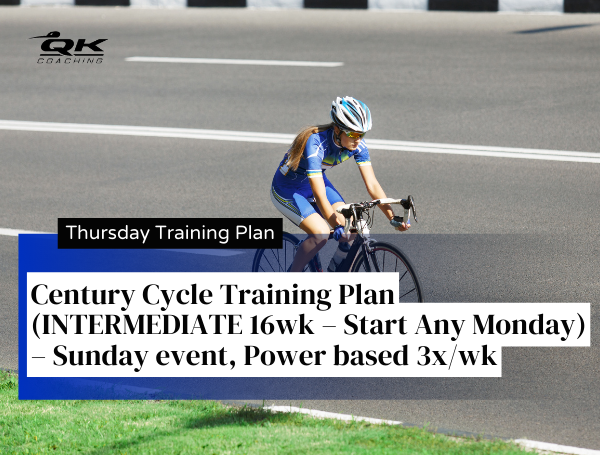 Thursday Training Plan – Century Cycle Training Plan (INTERMEDIATE 16wk ...