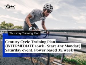 Thursday Training Plan – Century Cycle Training Plan (INTERMEDIATE 16wk ...