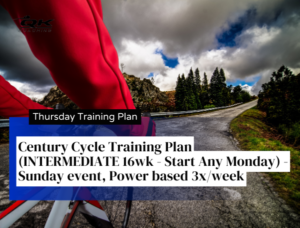 Thursday Training Plan – Century Cycle Training Plan (INTERMEDIATE 16wk ...