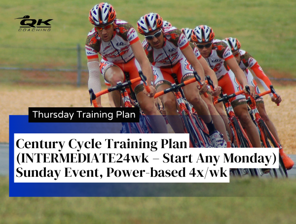 Thursday Training Plan: Century Cycle Training Plan (INTERMEDIATE24wk ...