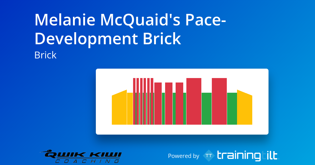 Melanie McQuaid's Pace-Development Brick