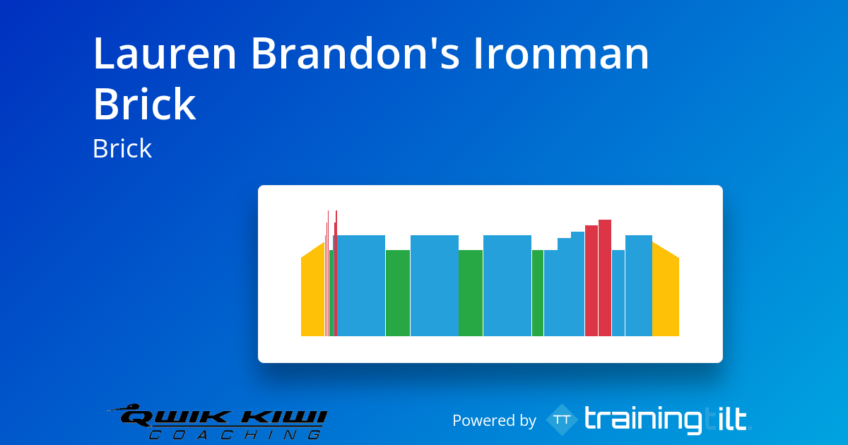Lauren Brandon's Ironman Brick