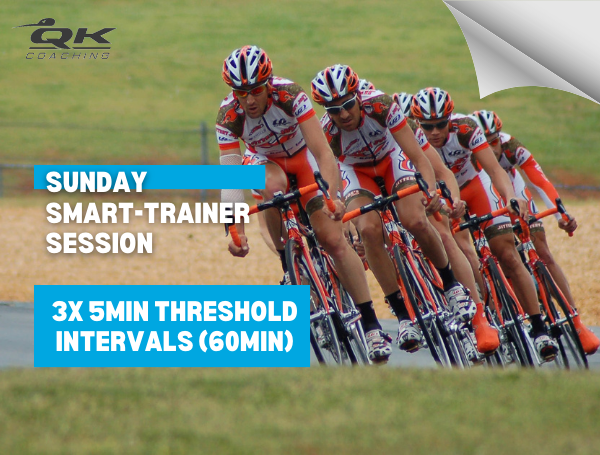 Sunday Smart-Trainer Session: 3x 5min Threshold Intervals (60min)