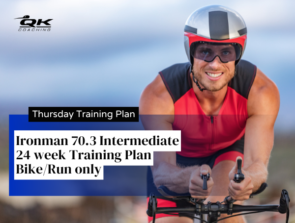 Ironman 70.3 Intermediate 24 week Training Plan Bike/Run only