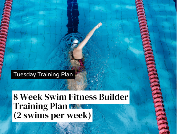 8 Week Swim Fitness Builder Training Plan (2 swims per week)