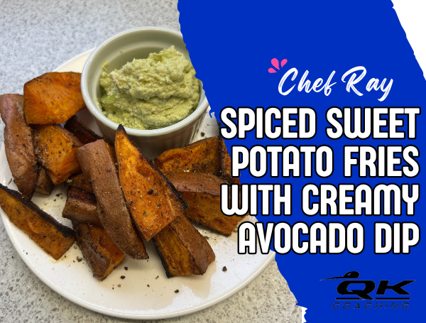 Spiced Sweet Potato Fries with Creamy Avocado Dip Recipe